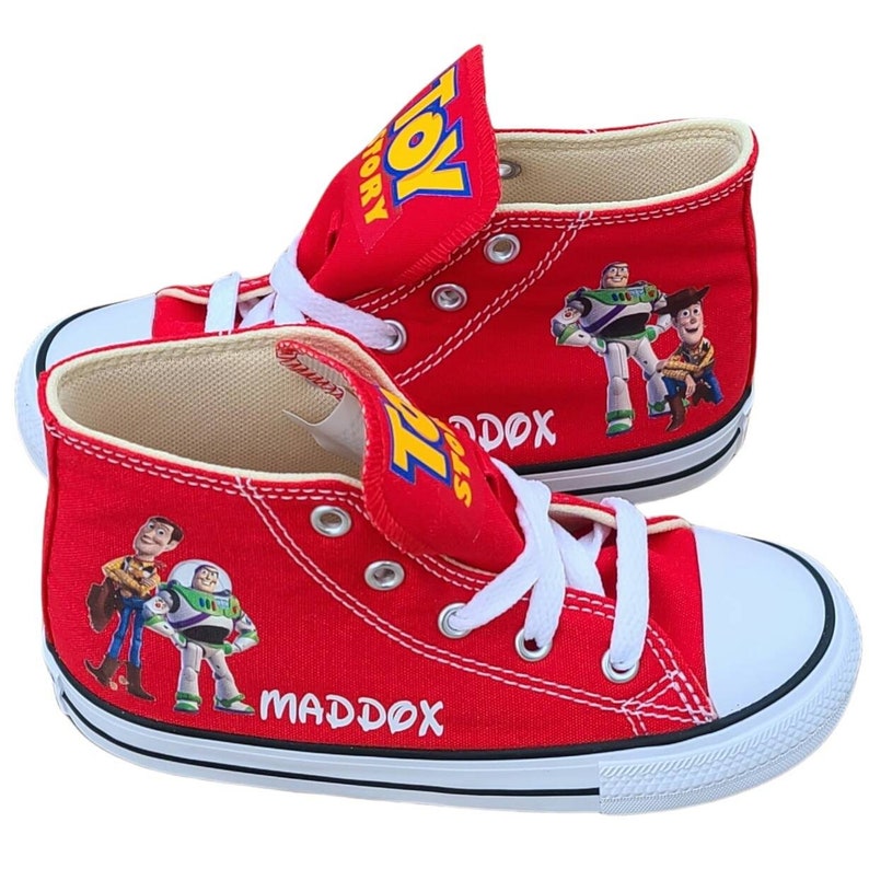 Toy Story Converse Personalized Name Buzz and Woody Many - Etsy