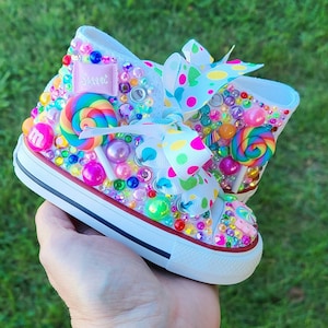 Personalized Candy Converse, Genuine Real Converse Brand, Polka Dot ...