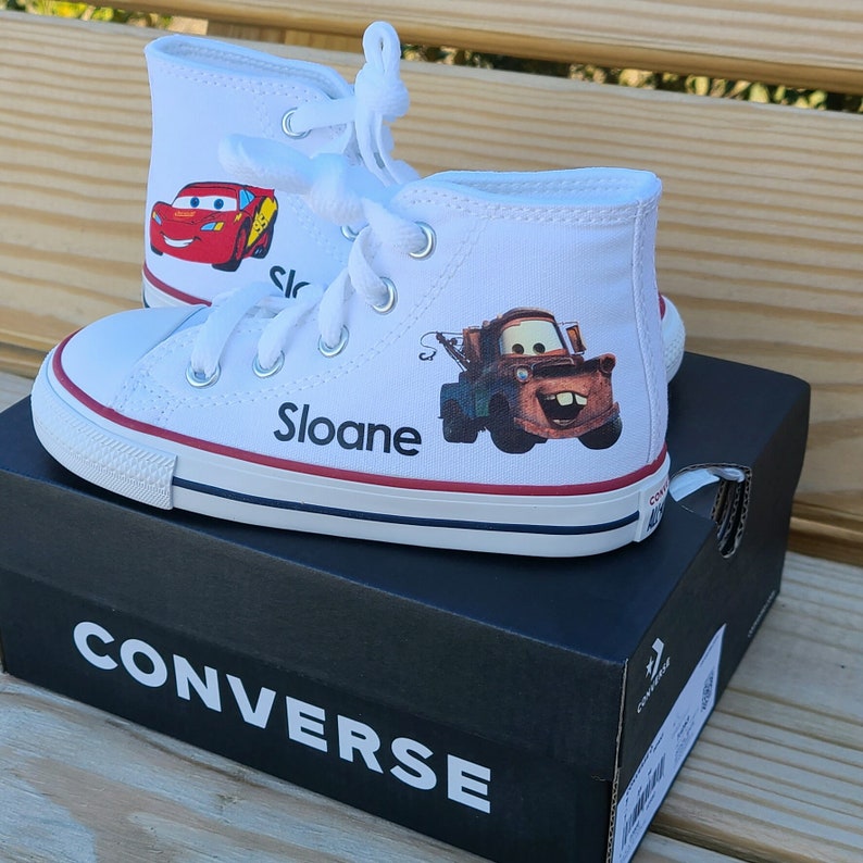 Cars Converse Lightning Mcqueen and Mater Many Colors and - Etsy