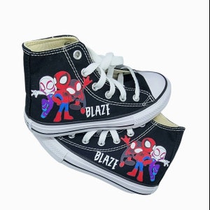 Custom Spiderman Converse, Personalized Spidey Converse, Gwen Converse ...