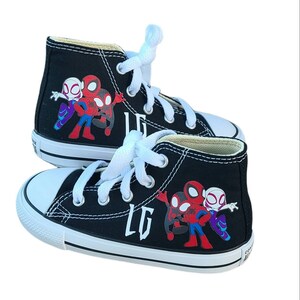 Custom Spiderman Converse, Personalized Spidey Converse, Gwen Converse ...