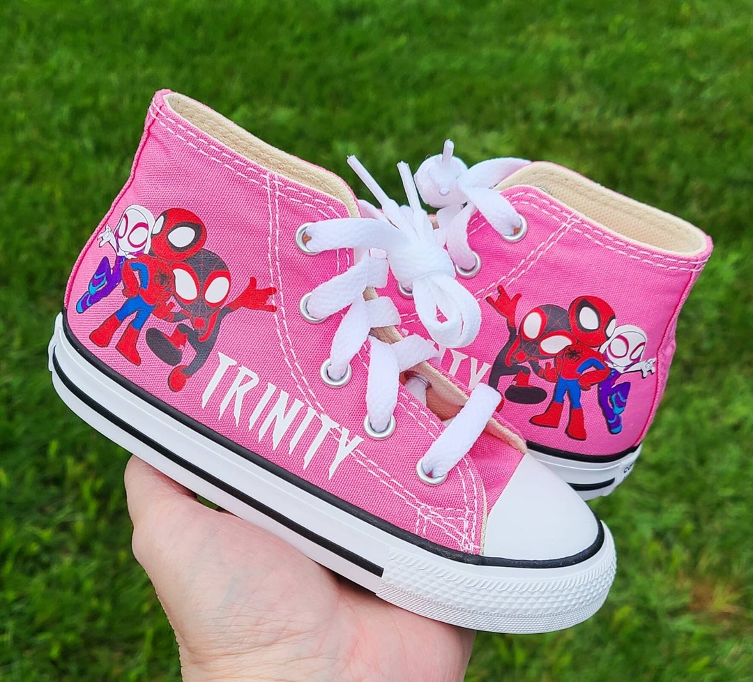 Custom Spiderman Converse, Personalized Spidey Converse, Gwen Converse ...