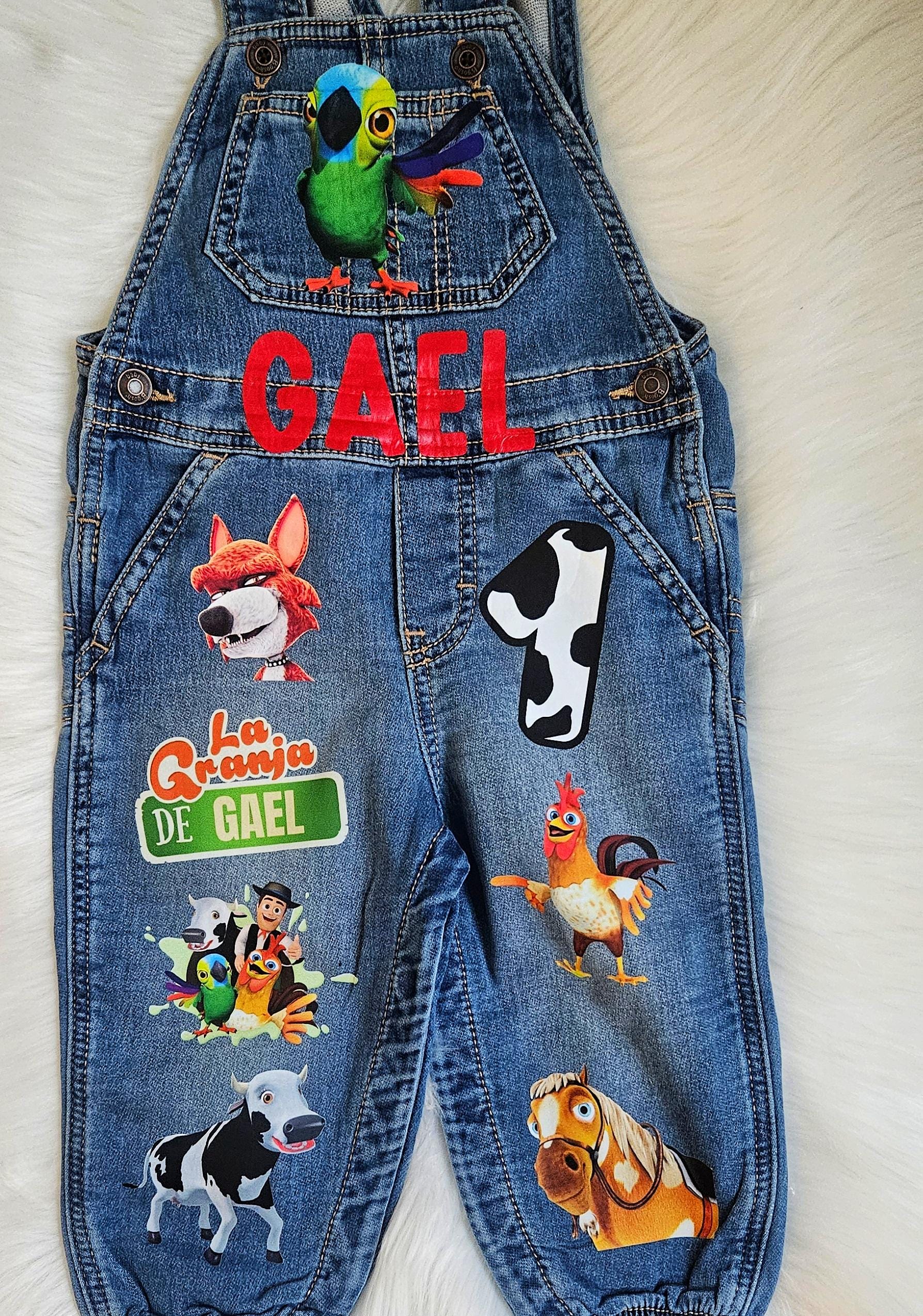 Zenon Overalls Granja De Zenon Outfit for Boy or Girl Denim Shortalls ...