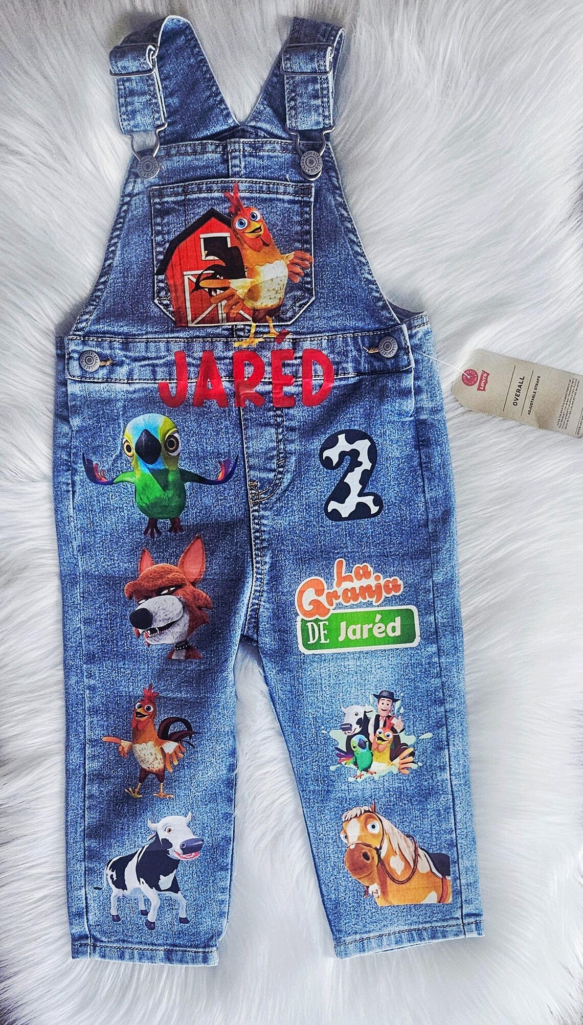 Zenon Overalls Granja De Zenon Outfit for Boy or Girl Denim Shortalls ...