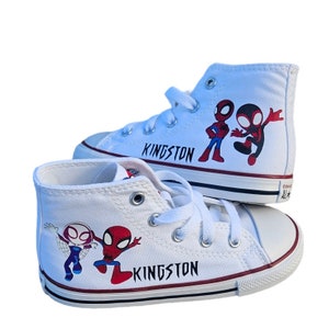 Custom Spiderman Converse , Spidey and His Amazing Friends Converse ...