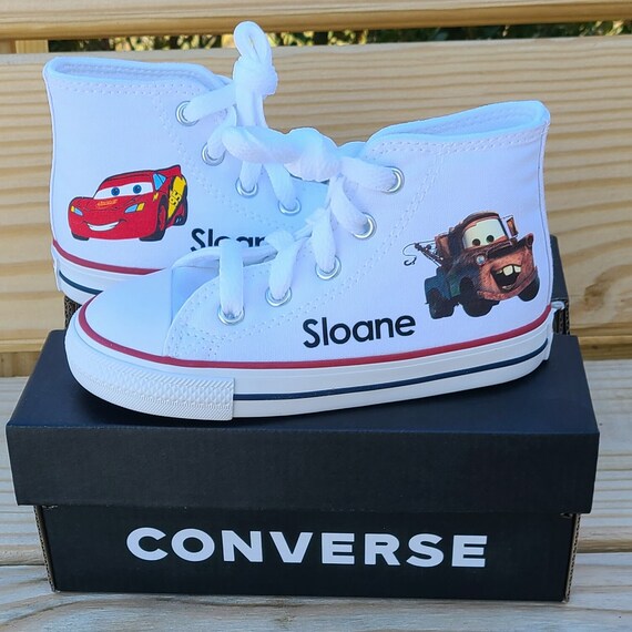Cars Converse Lightning McQueen and Mater Many Colors and | Etsy