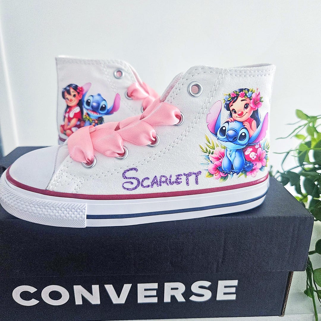 Lilo and Stitch Converse Stitch High Top Sneaker Custom Stitch Converse ...