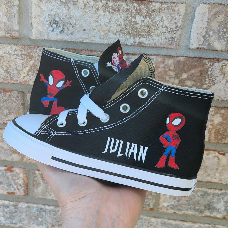 Custom Spiderman Converse , Spidey and His Amazing Friends Converse ...