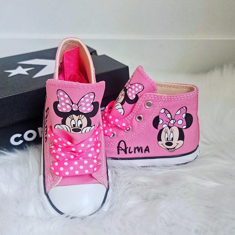 High Top Minnie Converse - Etsy