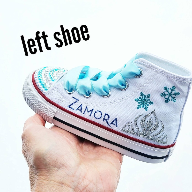 Frozen Elsa Converse Personalized Frozen Shoes Toddler Girls - Etsy