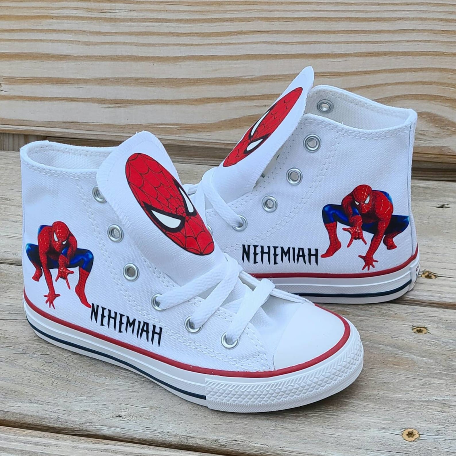 Personalized Spiderman Converse High Tops Many Sizes and - Etsy