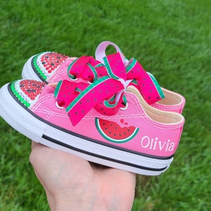 Watermelon Converse, Personalized Name, One in A Melon, Many Shoe ...