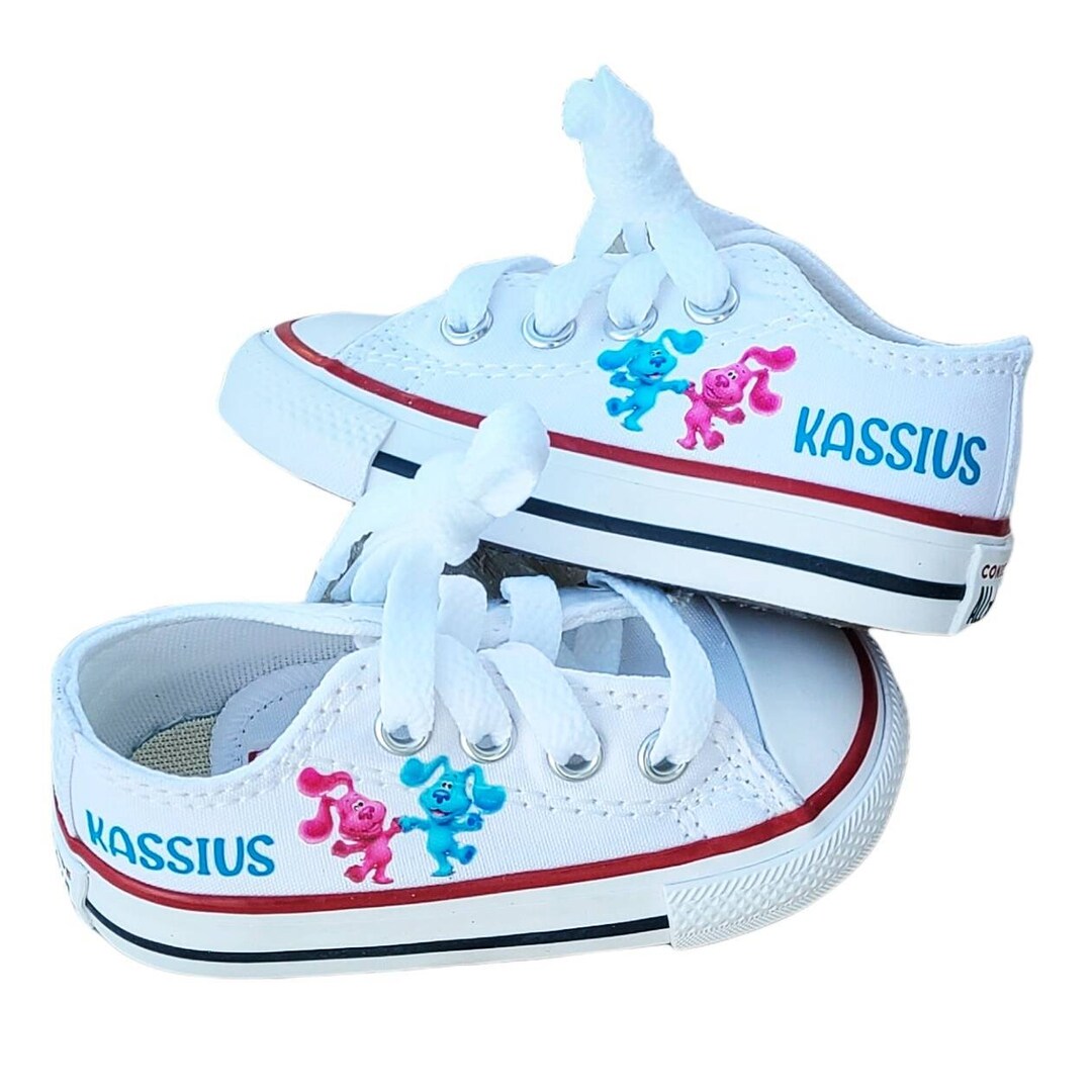 Custom Blues Clues Converse Personalized Blues Clues Sneakers Blues ...