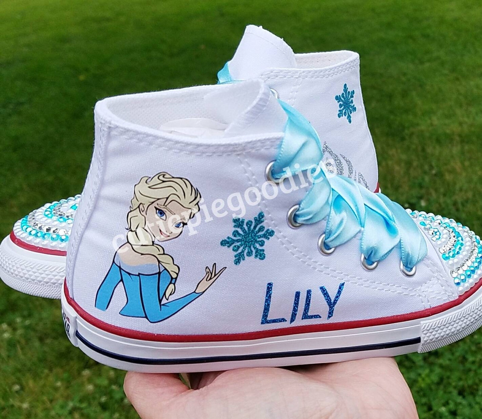 Frozen Elsa Converse Personalized Frozen Shoes Toddler Girls - Etsy