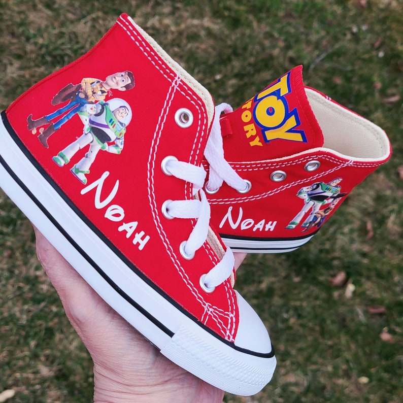 Toy Story Converse Personalized Name Buzz and Woody Many - Etsy