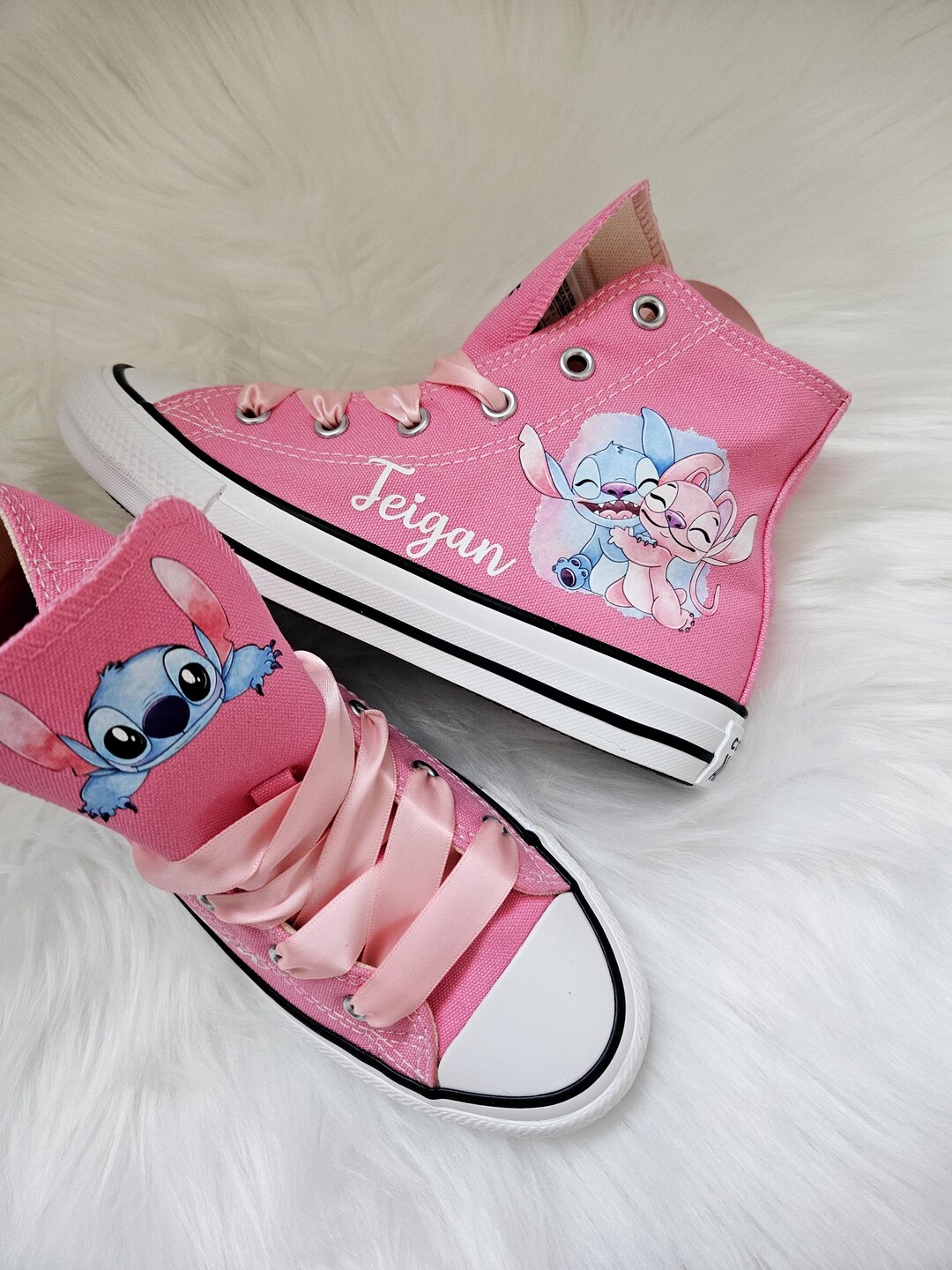 Stitch Converse Stitch and Angel Custom Converse Personalized Stitch ...