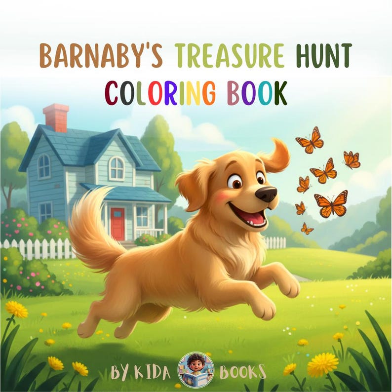 Barnaby's Treasure Hunt Coloring Book - Etsy