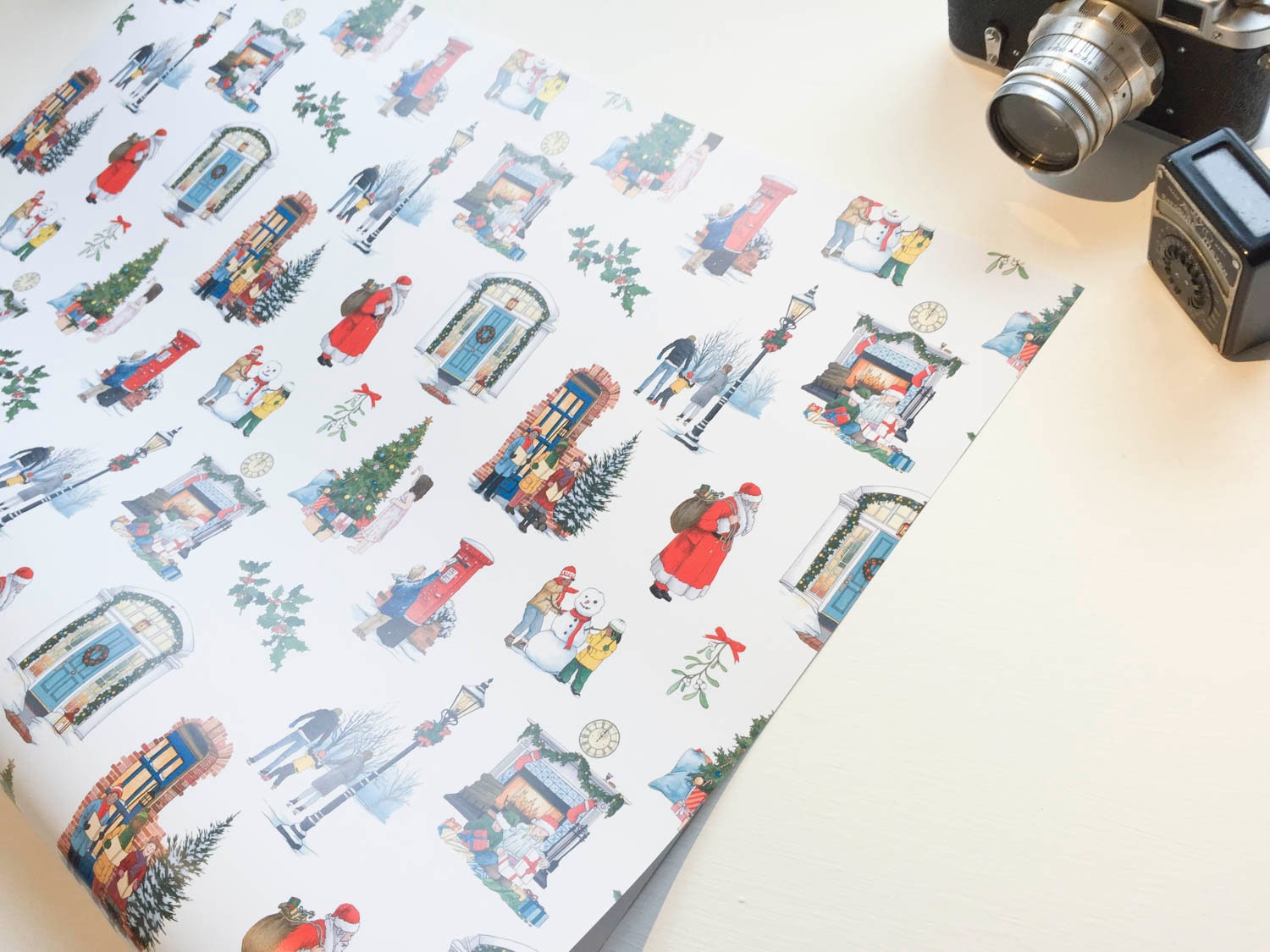 Christmas Colours - Gift Wrap / Wrapping Paper - Etsy UK