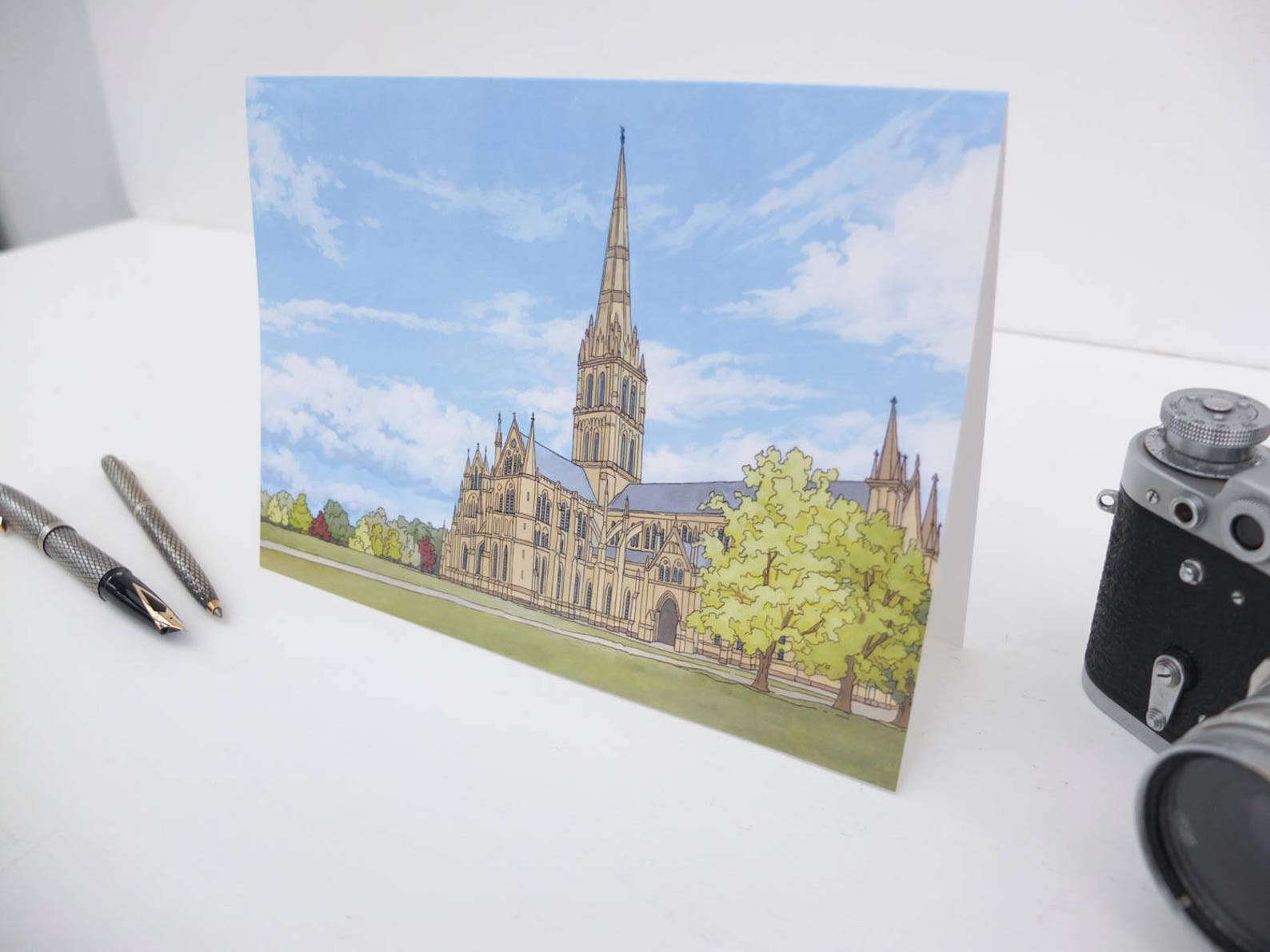 Greeting Card: Salisbury Cathedral - Etsy UK