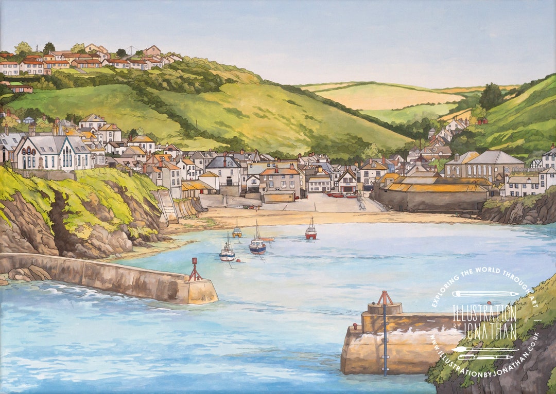 Port Isaac, Cornwall Limited Edition Art Print - Etsy