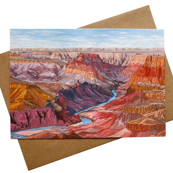 Grand Canyon Card - Etsy
