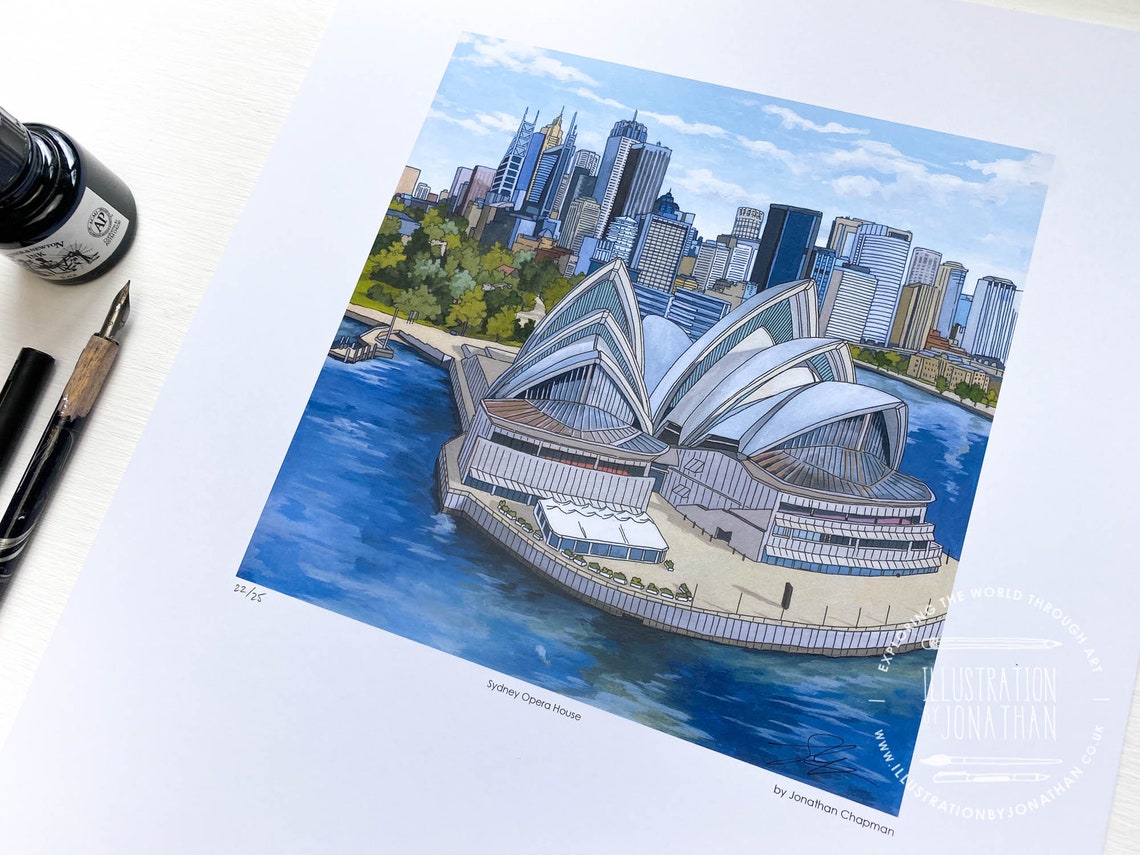 Sydney Opera House Limited Edition Art Print - Etsy