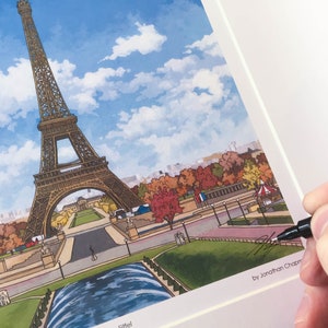 La Tour Eiffel (the Eiffel Tower), Paris - Limited Edition Art Print - Etsy