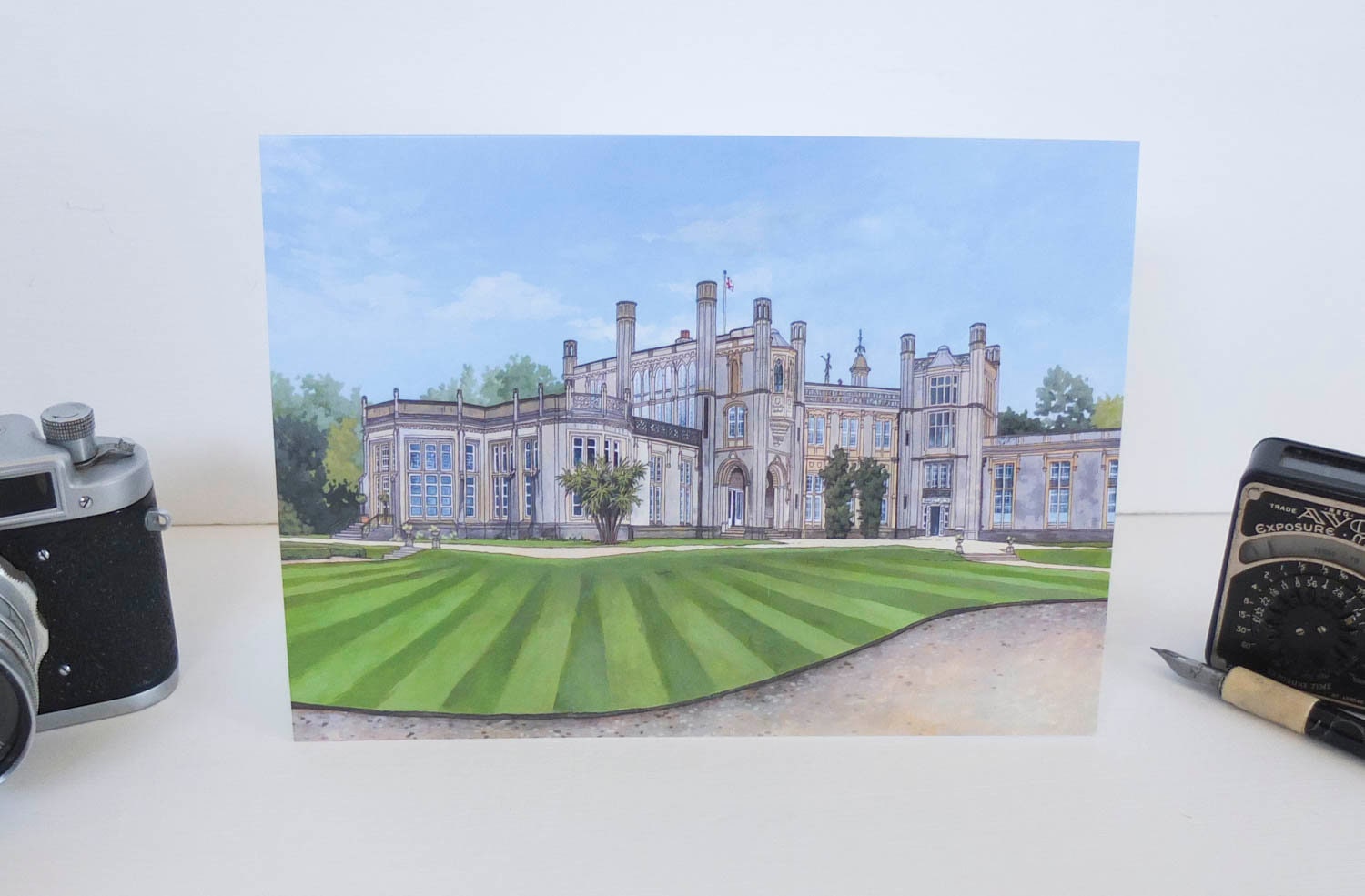 Highcliffe Castle - Illustrated Greeting Card - Etsy UK
