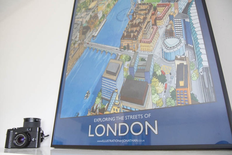 Exploring London Poster | Etsy