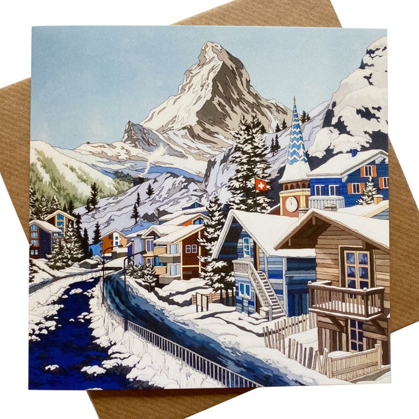 Swiss Postcard - Etsy