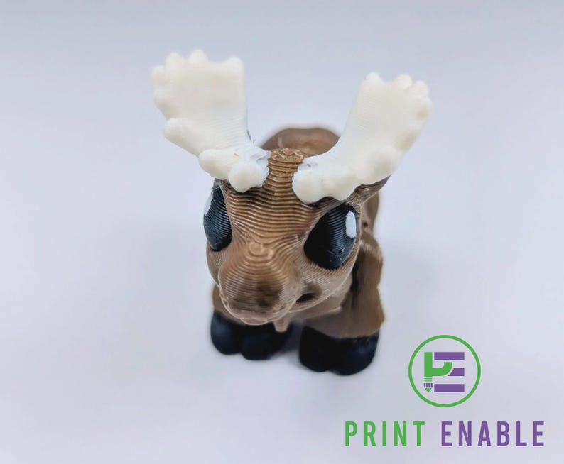 Moose Hatchling – Articulated Moose Fidget Toy | 3D Printed Sensory Toy ...