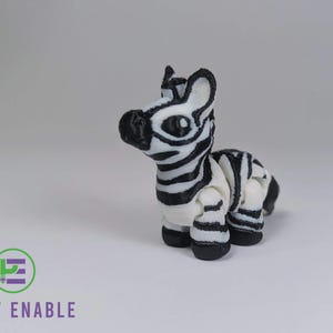 Zebra Hatchling – Articulated Zebra Fidget | 3D Printed Sensory | Cute ...