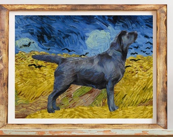 Labrador Van Gogh - Etsy
