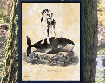 Great Dane Definition Print, Dictionary Poster, Quote Wall Art, Great ...