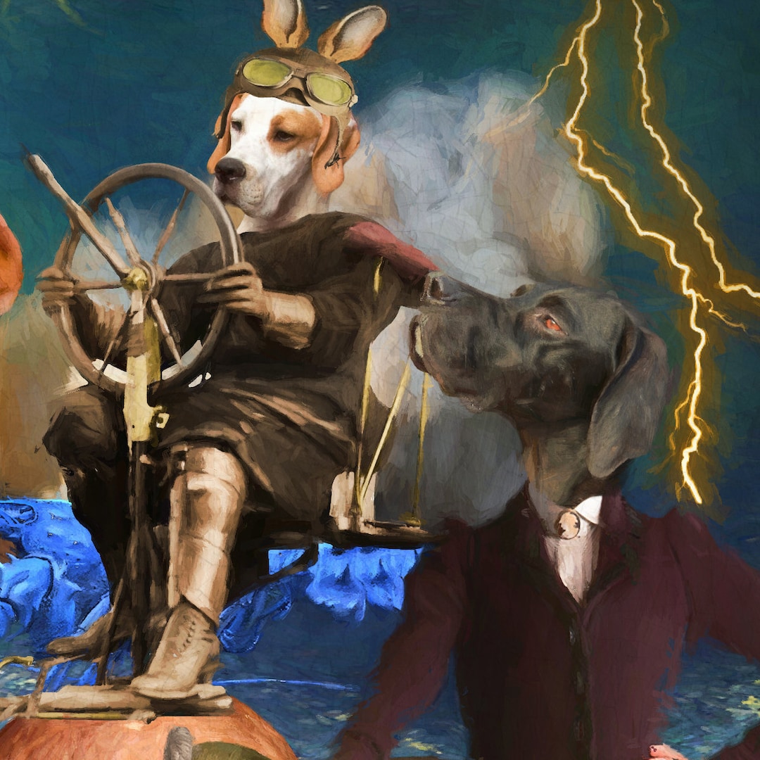 Doctor Who English Pointer Dog, Tardis Canvas Wrap Print, Pointer Dog ...