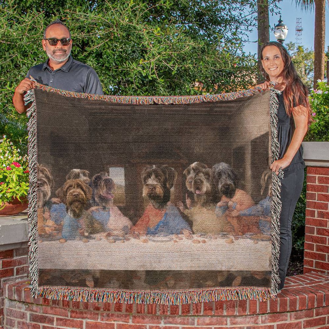 Wirehaired Pointing Griffon Blanket for Dog Lover Gift, Last Supper ...