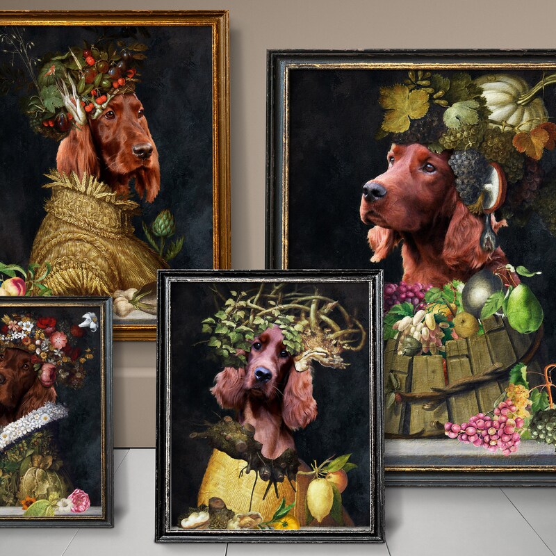 Irish Setter Art - Etsy