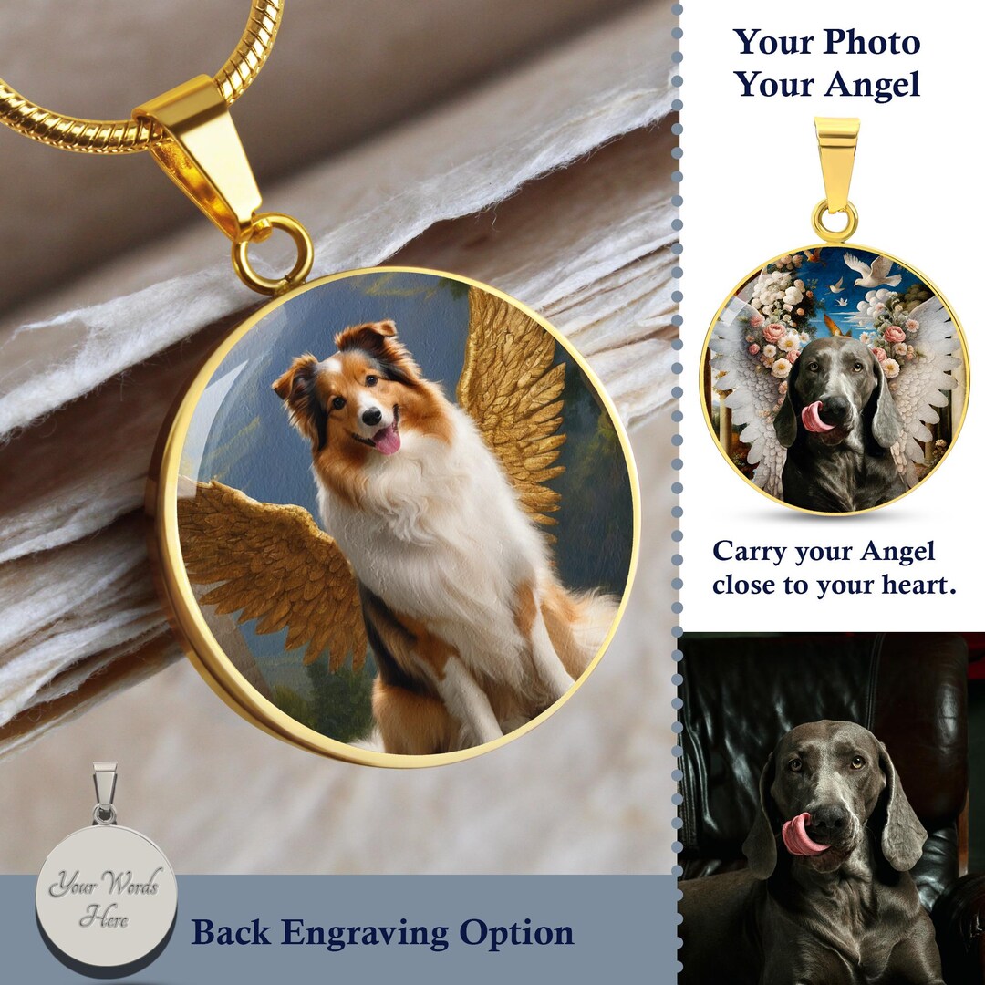 Sheltie Engraved Pendant – Pet Memorial Jewelry – Shetland Shepherd ...