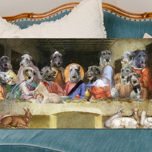 Personalized Pet Last Supper, Gallery Wrap Custom Pet Portrait ...