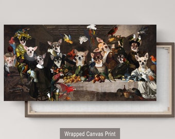 Last Supper Dog Painting - Etsy