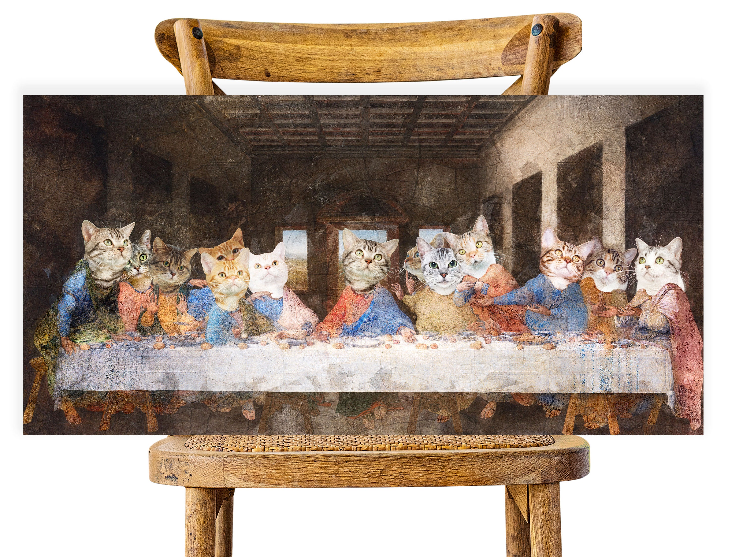 Spaghetti Cat Last Supper