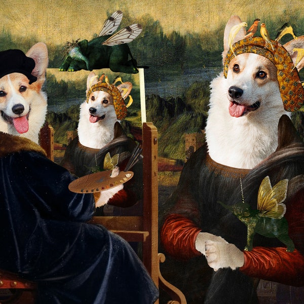 Pembroke Corgi Print - Etsy