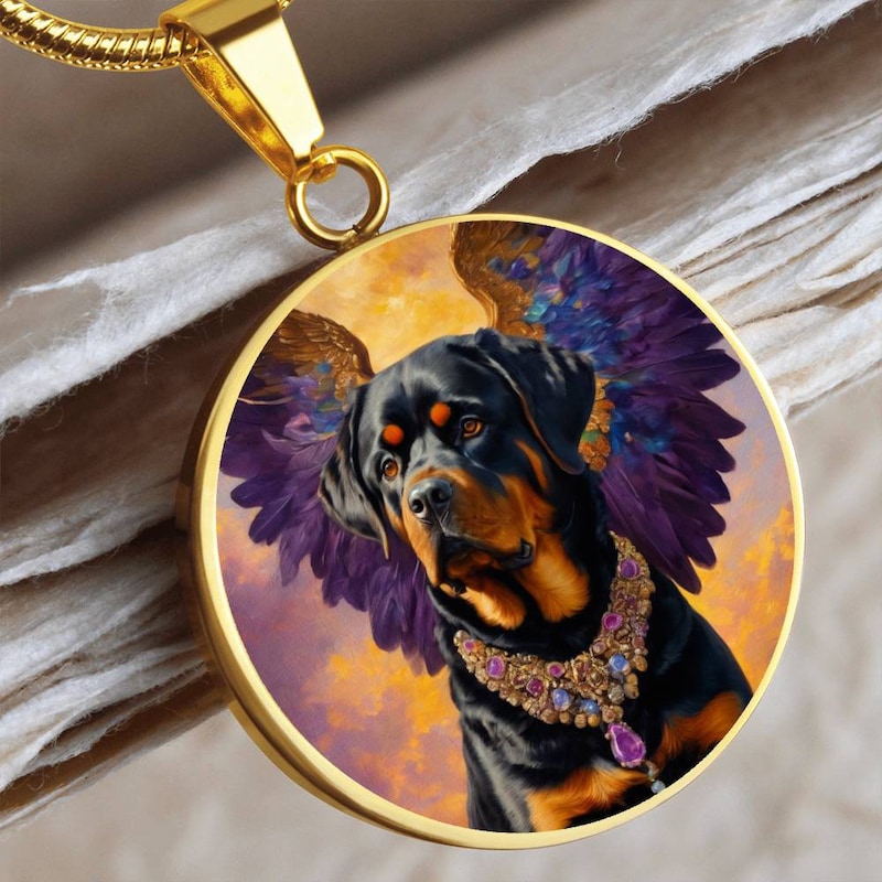 Rottweiler Pendant - Etsy
