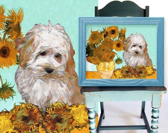 Maltipoo Art Print - Etsy