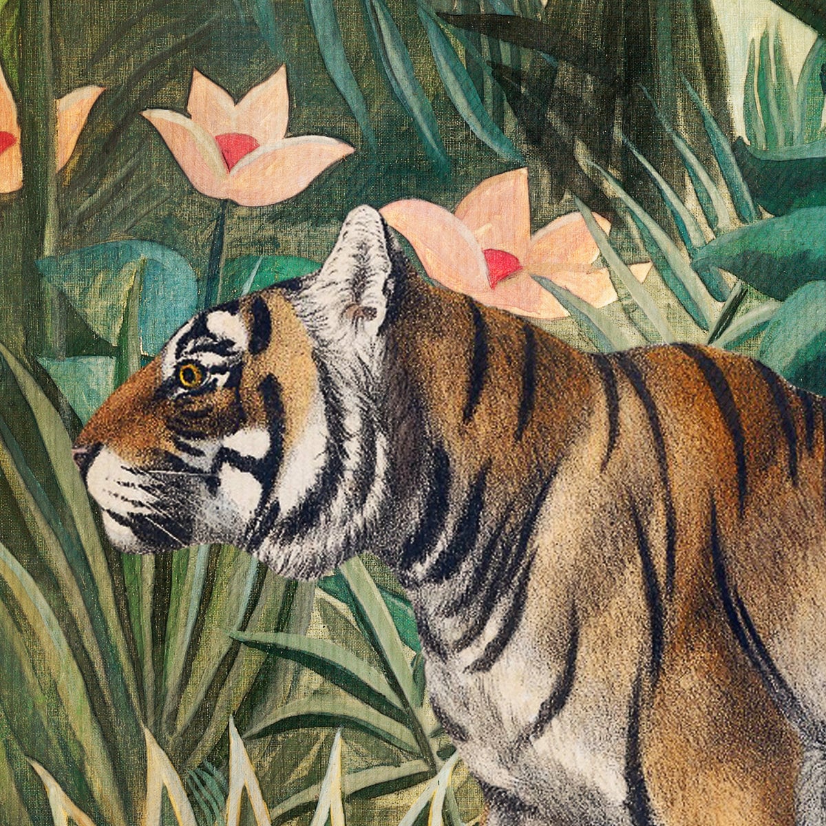 Henri Rousseau Paintings Tiger