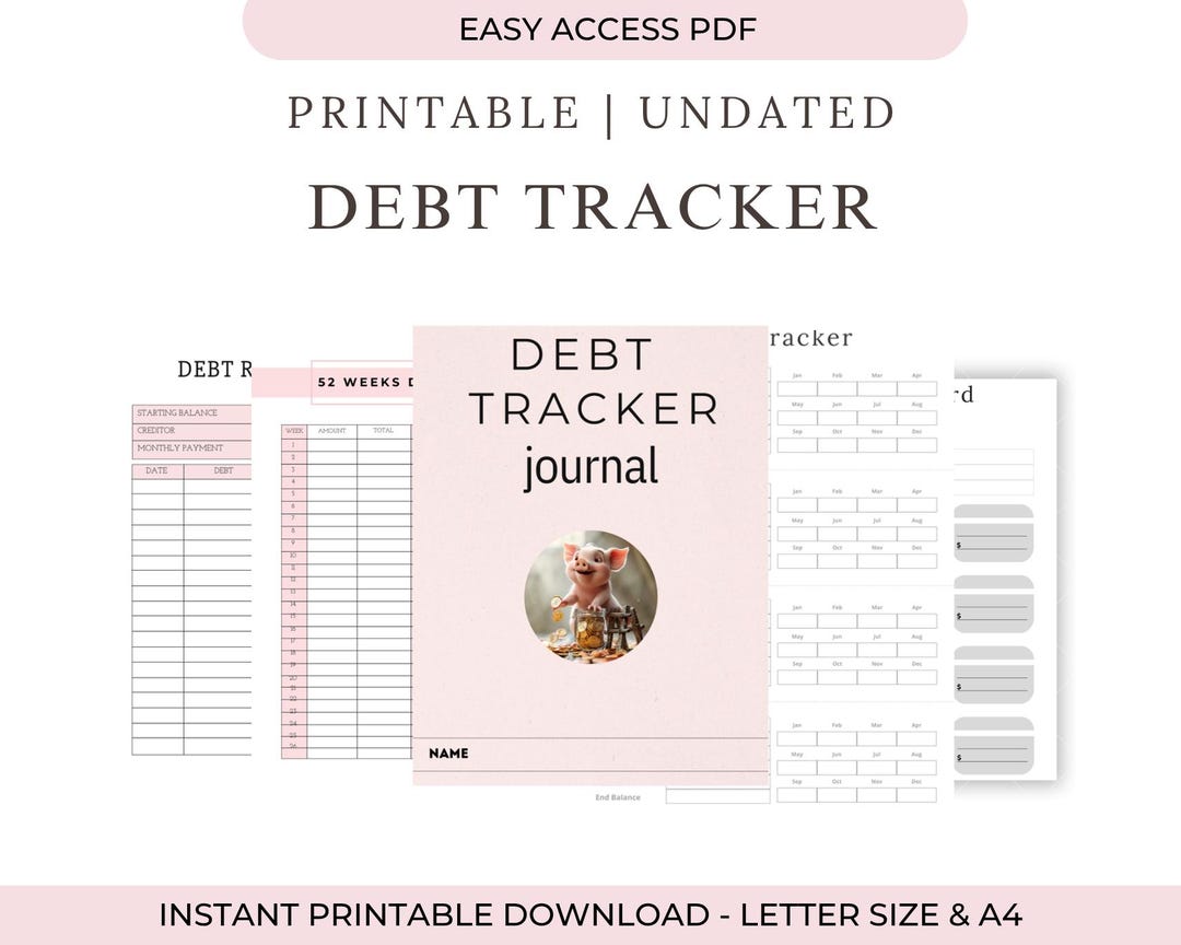 Debt Payoff Tracker Printable | Snowball & Avalanche Method (PDF) - Etsy