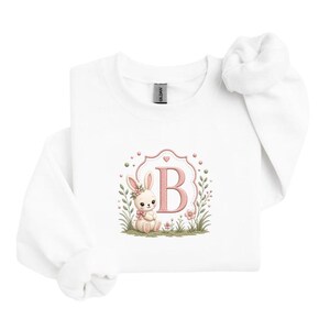 Custom Bunny Monogram Embroidery Design, Personalized Baby Name Letter ...