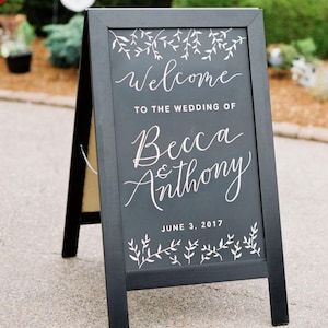 Chalkboard Wedding Signs Custom Made - Etsy