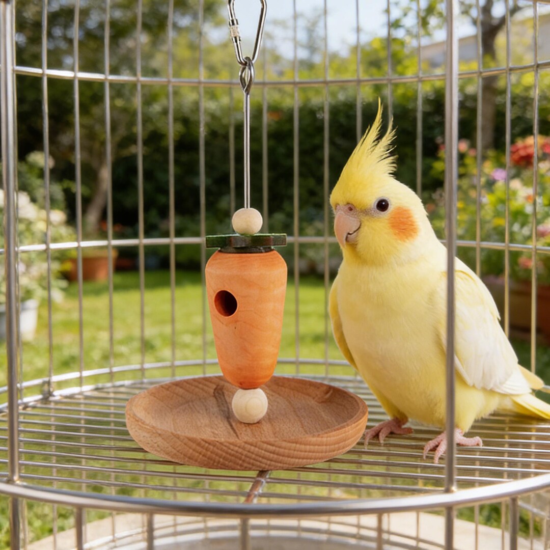 Ork Bird Toy Strawberry Foraging Toy, Treat Dispenser, Bird Enrichment ...