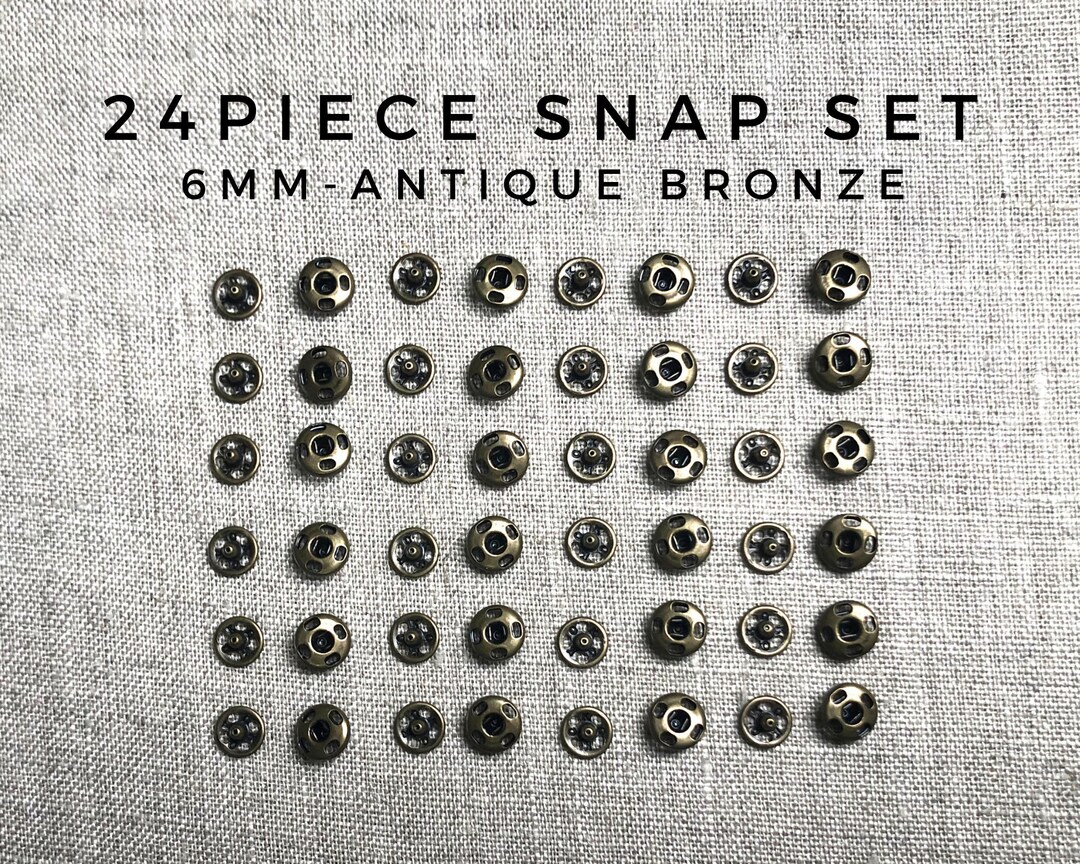 6mm Snaps - 24 Sets - Etsy
